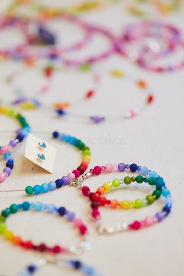 Colorful Accessories in a Jewelry Stock Image - Image of sale, boutique ...