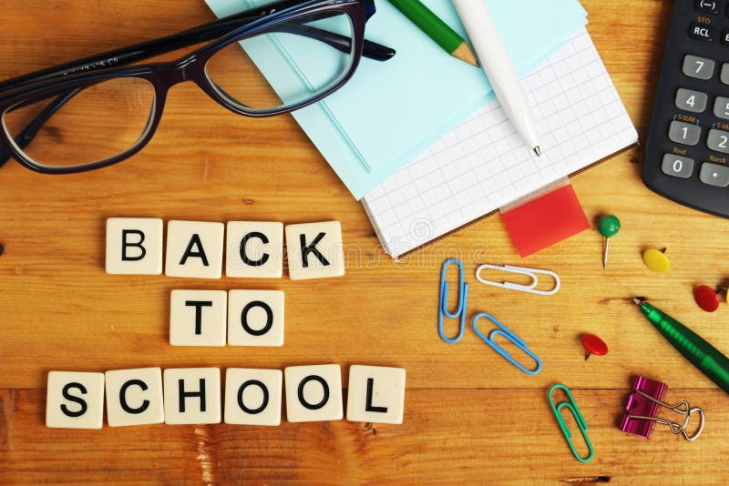 Different Study Equipment Ready for School Stock Image - Image of ...