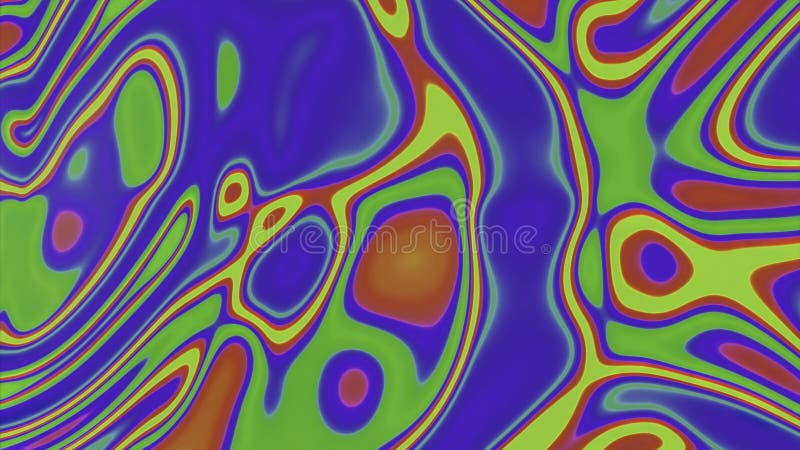 Colorful Acid Pattern with Wave. Design. Psychedelic Patterns in Moving ...