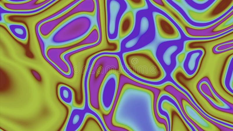 Colorful Acid Pattern with Wave. Design. Psychedelic Patterns in Moving ...