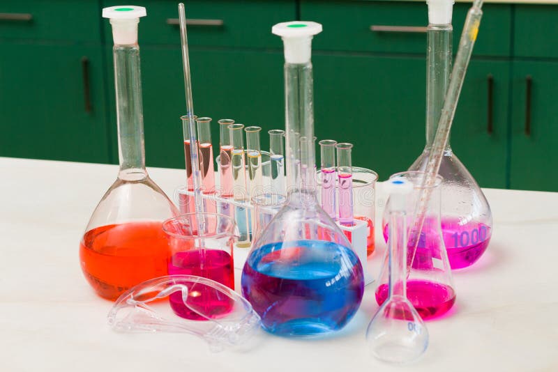 Colorful active substances stock image. Image of reaction - 67844157