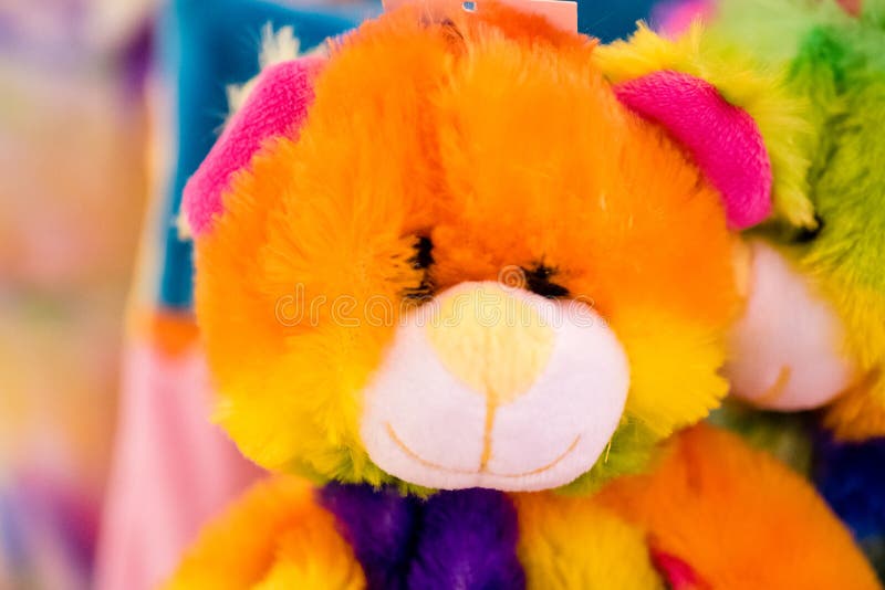 Colorful and Adorable Stuffed Toy Stock Photo - Image of bear, animal ...
