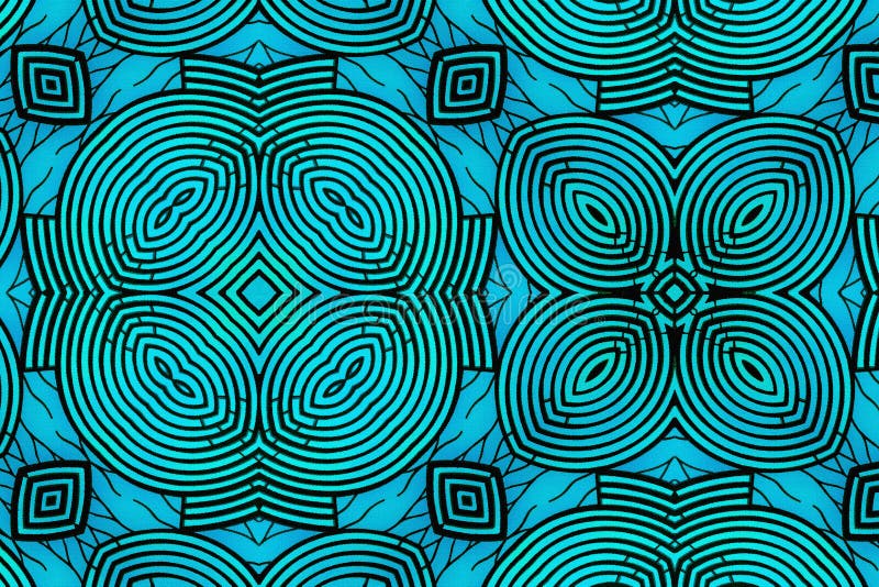 Colorful African Fabric, Seamless and Textured Pattern, Geometric ...