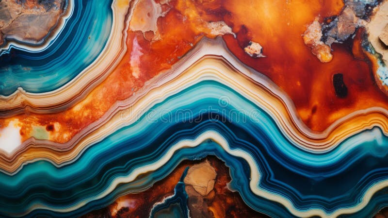 Colorful Agate Texture with Minimalistic and Clean Details AI Generated ...