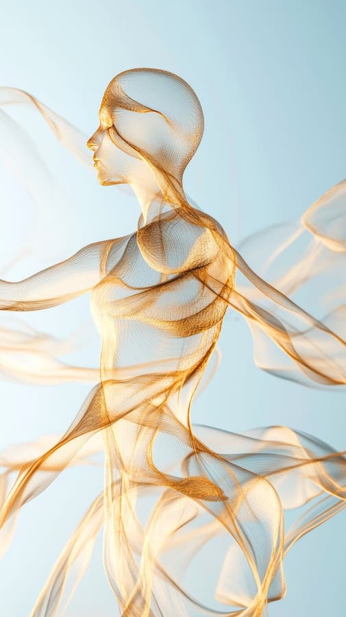 Colorful AI-generated Abstract Design with Glowing Lines Stock ...