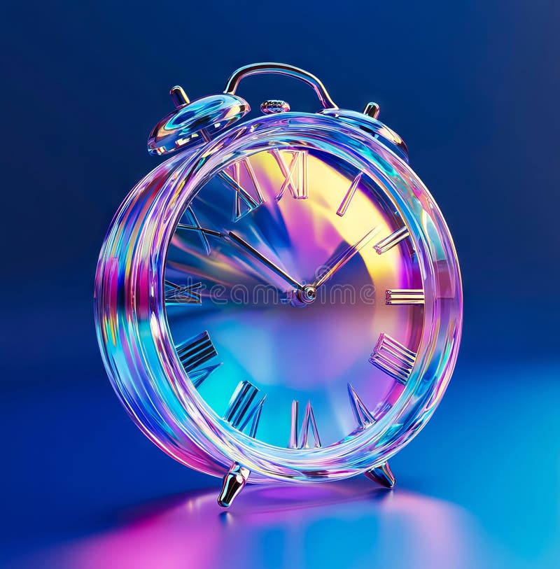 A Clock Sitting in the Middle of a Desert. Generative AI Image. Stock ...