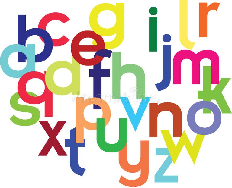 Seamless Colorful White Alphabet Letters Stock Illustrations – 767 ...