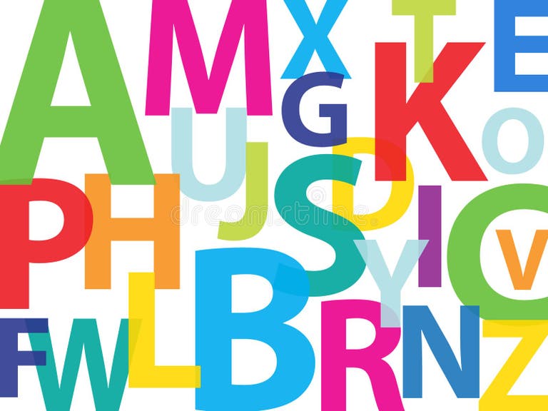 Rainbow Alphabet Stock Illustrations – 22,011 Rainbow Alphabet Stock ...