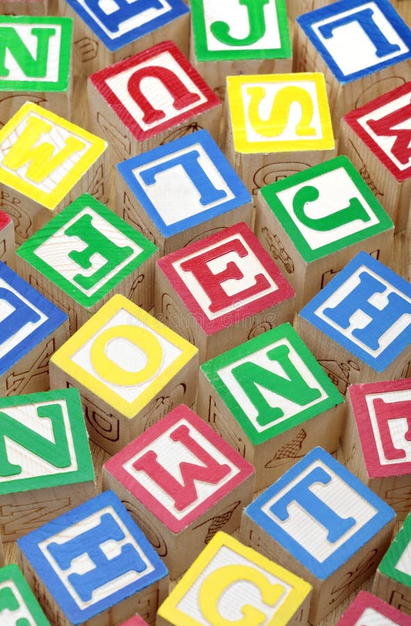 Colorful Alphabet Blocks stock image. Image of alphabet - 22122707