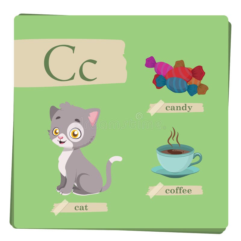 Colorful Alphabet for Kids - Letter C Stock Vector - Illustration of ...