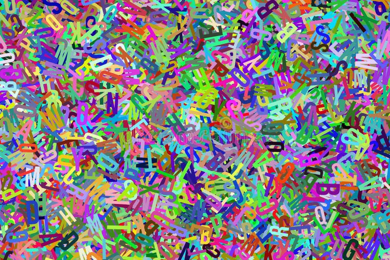 Colorful Alphabets Letters from a To Z Stock Illustration ...