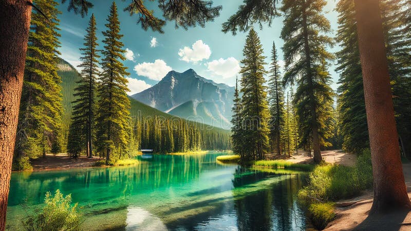 Colorful Alpine Flower in Banff National Park during Spring Stock ...