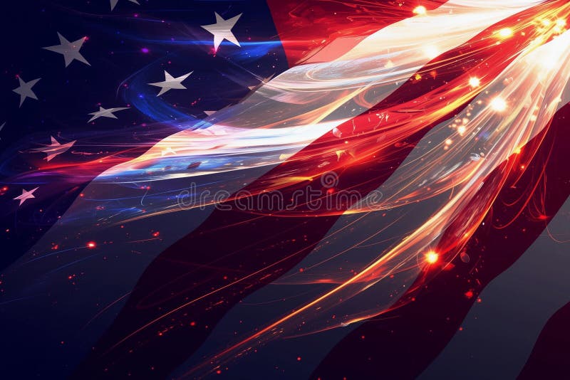Colorful American Flag Background, Bright Colors and Texture Stock ...
