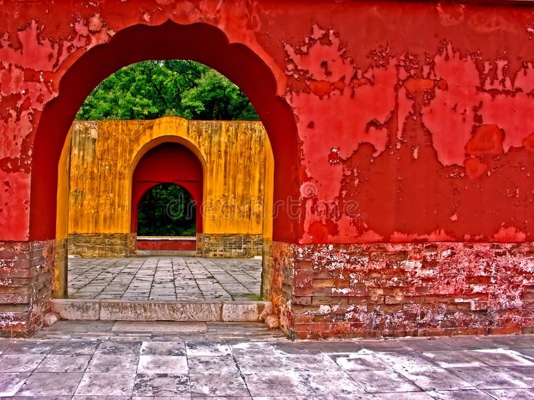 Colorful ancient walls stock photo. Image of variation - 9220394