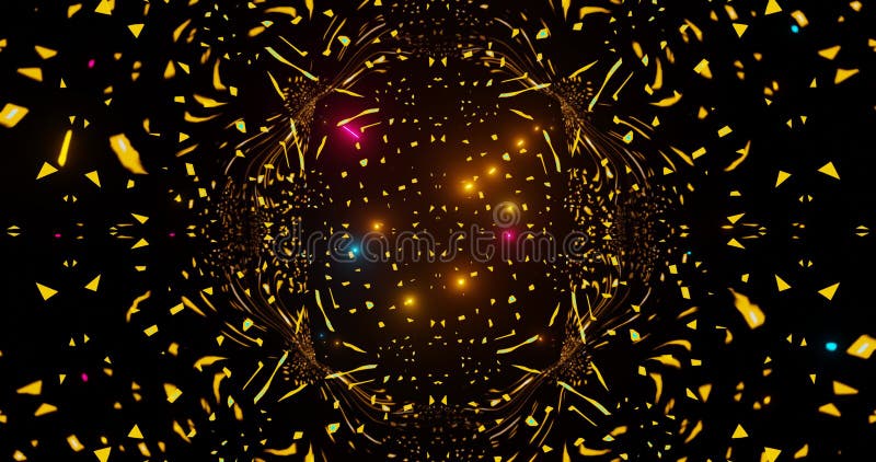 Colorful Animated VJ Loop. Abstract Flashing Neon Elements Stock ...