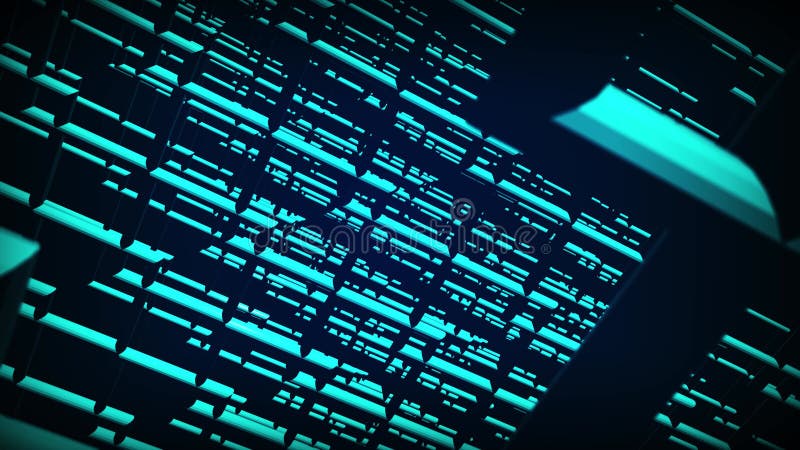 Colorful Animation of Bright Particles Flying Horizontally. Dynamic ...