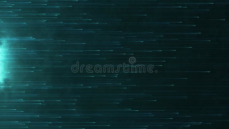 Colorful Animation of Bright Particles Flying Horizontally. Dynamic ...