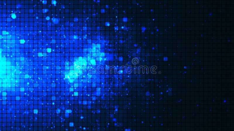 Colorful Animation of Bright Particles Flying Horizontally. Dynamic ...