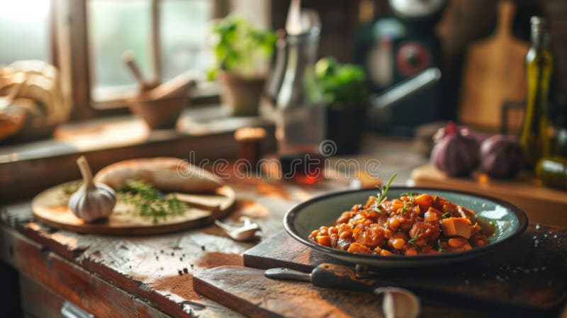 Colorful and Appetizing Food Photography in a Rustic Kitchen Setting ...