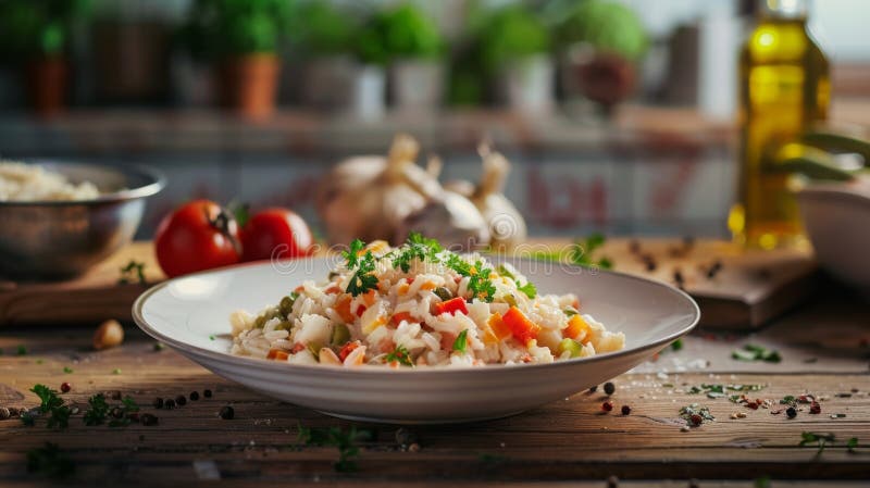 Colorful and Appetizing Food Photography in a Rustic Kitchen Setting ...