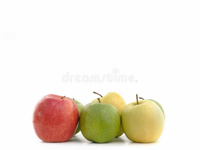 Colorful apples isolated stock photo. Image of fruit - 92981184