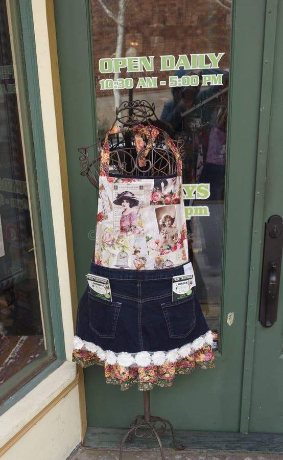 Colorful Apron at Storefront in Bisbee, AZ Editorial Image - Image of ...