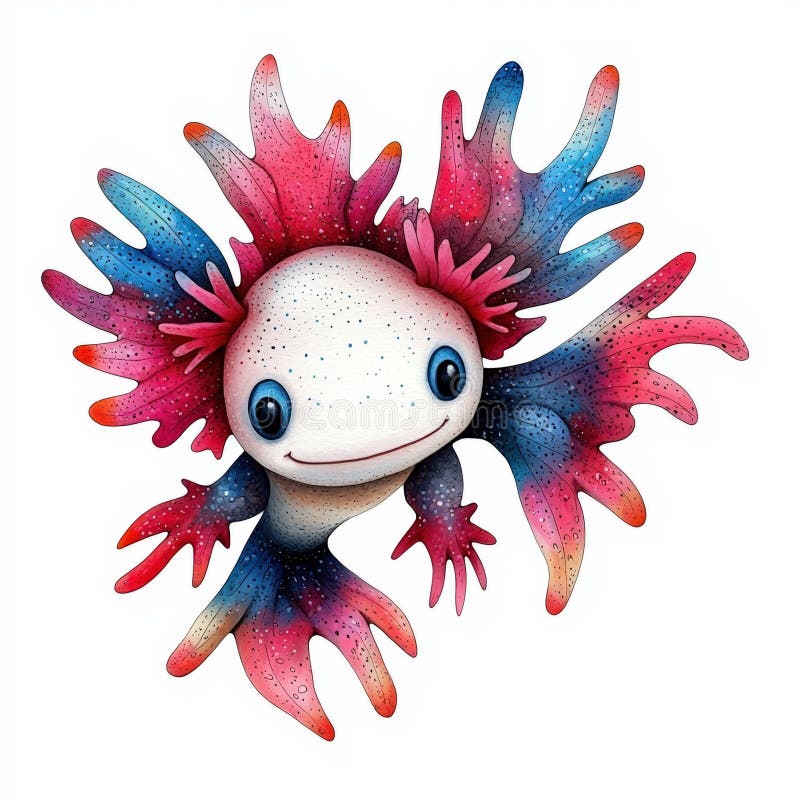 Colorful Aquatic Creature with Vibrant Fins Stock Illustration ...