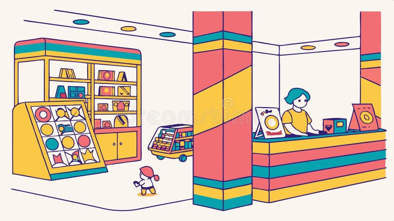 Colorful Arcade Game Machine Inside an Entertainment Center for Indoor ...