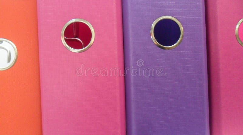 Colorful Arch File stock photo. Image of close, binder - 61721738