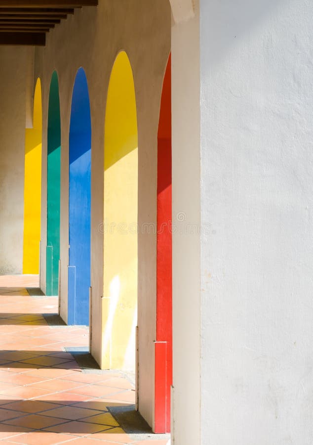 Colorful Arches stock photo. Image of city, arches, corridor - 5238338