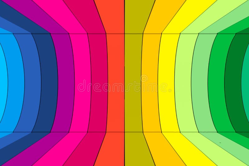 Colorful Arches Abstract Background 3D Stock Illustration ...