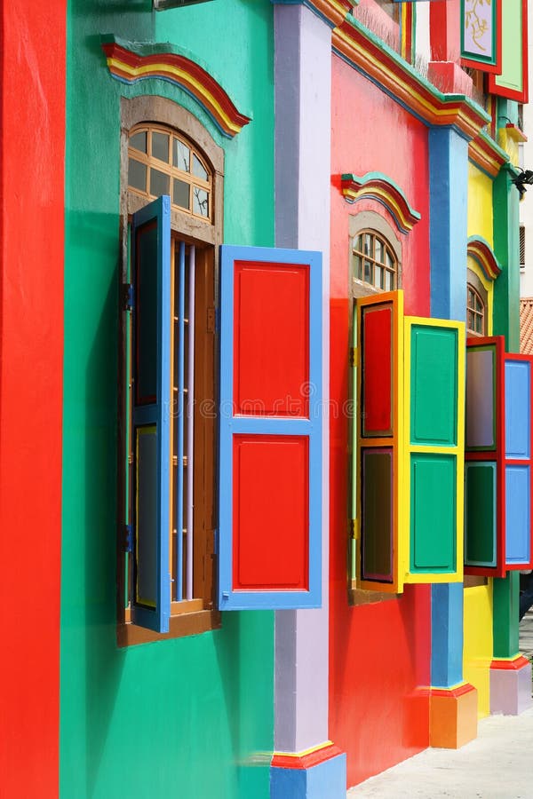 Colorful Architecture stock photo. Image of green, details - 18140316