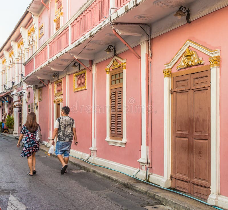 Colorful Architecture in Phuket Town in Thailand Editorial Photo ...