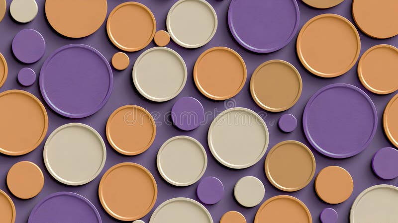 A Colorful Arrangement of Circular Shapes in Various Sizes and Colors ...