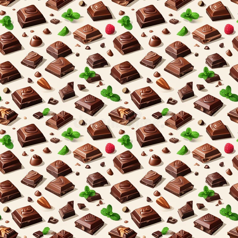 Colorful Arrangement of Dark Chocolate Delights on a Vibrant Surface ...