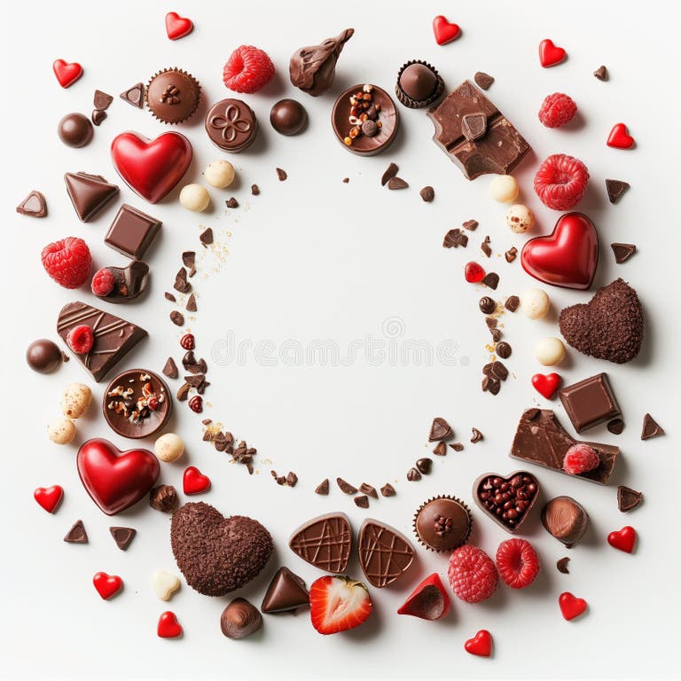 Colorful Array of Chocolates and Berries, Perfect for a Sweet ...