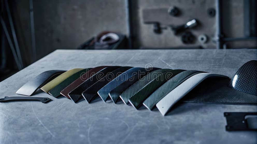 A Colorful Array of Composite Materials Laid Out on a Workbench Ready ...