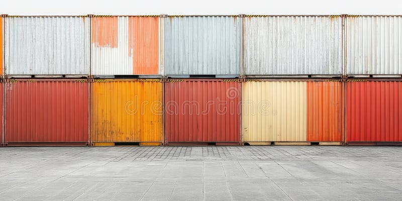 A Colorful Array of Containers, Varying in Sizes and Hues, Creates a ...