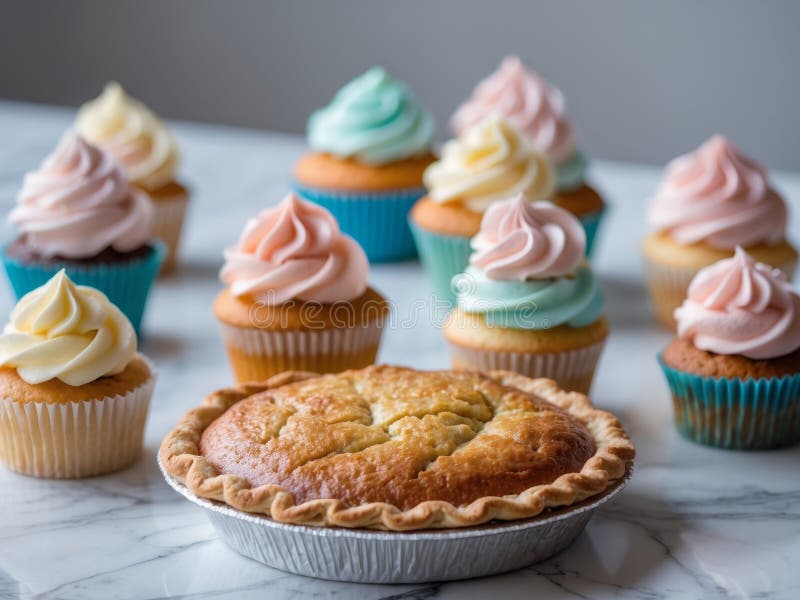 Colorful Array of Delightful Desserts Featuring Various Cupcakes and a ...