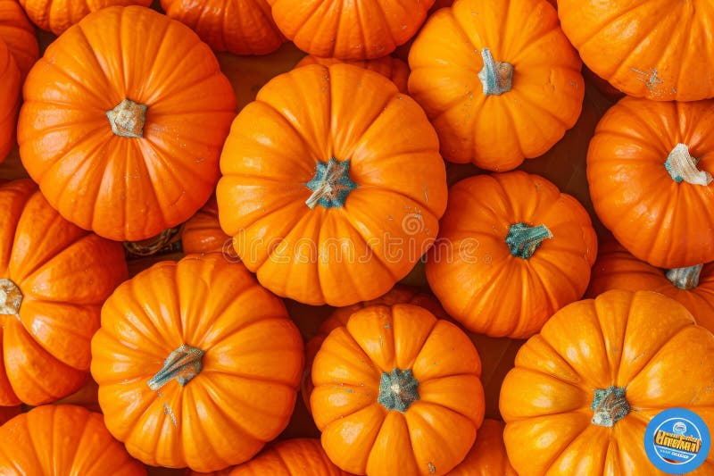 A Colorful Array of Fresh Ripe Pumpkins Creating a Vibrant Autumn ...