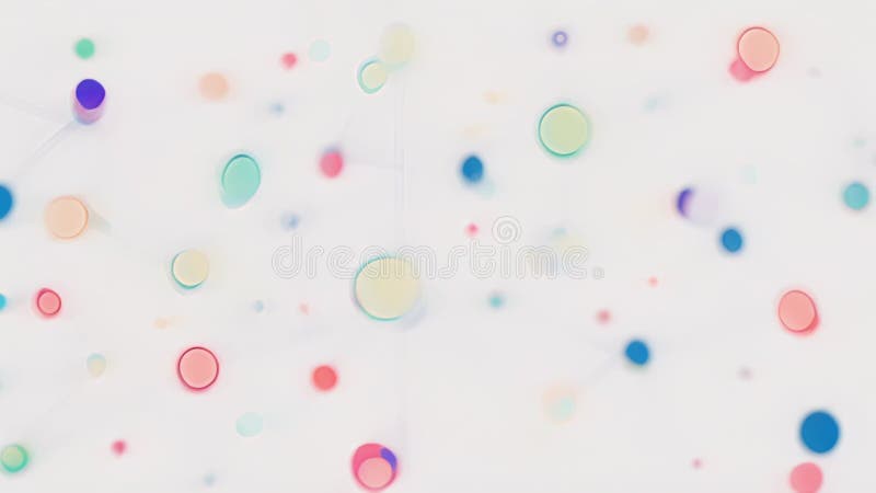 A Colorful Array of Interconnected Dots with Lines Connecting Them in a Continuous Loop ...