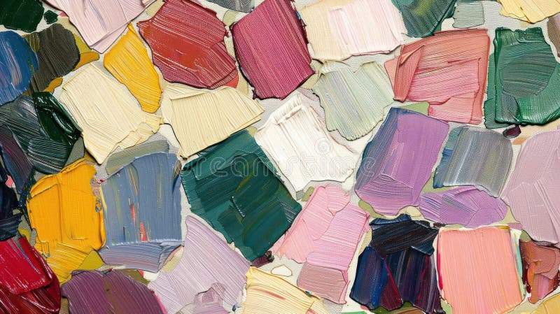 A Colorful Array of Paint Swatches Showcasing Various Hues and Textures ...