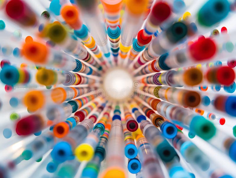 Colorful Array of Pen Tips stock image. Image of closeup - 316519165