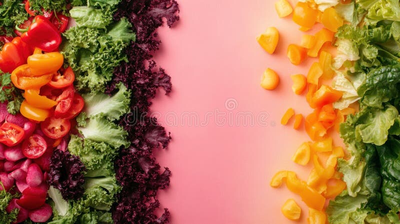 A Colorful Array of Vegetables Including Peppers, Lettuce, and Broccoli ...