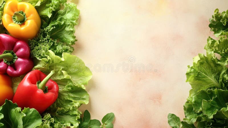 A Colorful Array of Vegetables Including Peppers, Lettuce, and Broccoli ...