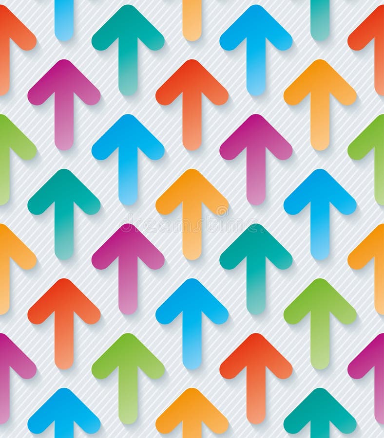 Colorful Arrow 3d Wallpaper. Stock Vector - Illustration of simple ...