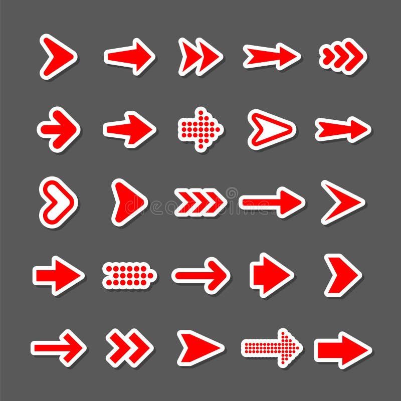 Cursor Arrow Mouse Red Line Stock Illustrations – 394 Cursor Arrow ...