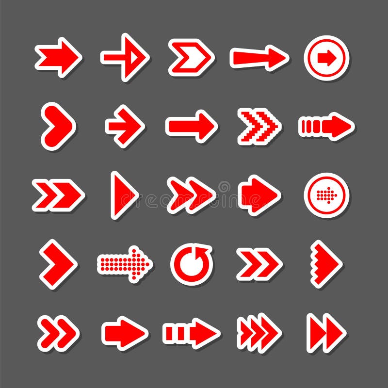 Cursor Arrow Mouse Red Line Stock Illustrations – 394 Cursor Arrow ...
