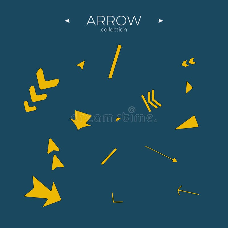 Colorful Arrows Arrows Colorful Set Arrow Logo Concept Curly And