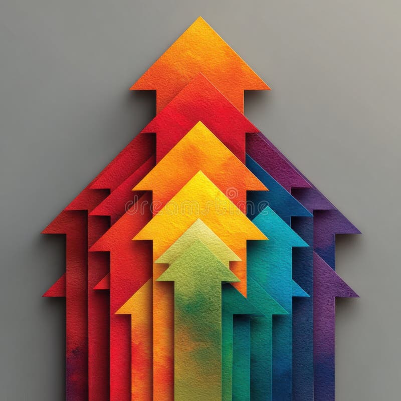 Colorful Arrows Design stock image. Image of arrows - 393244875